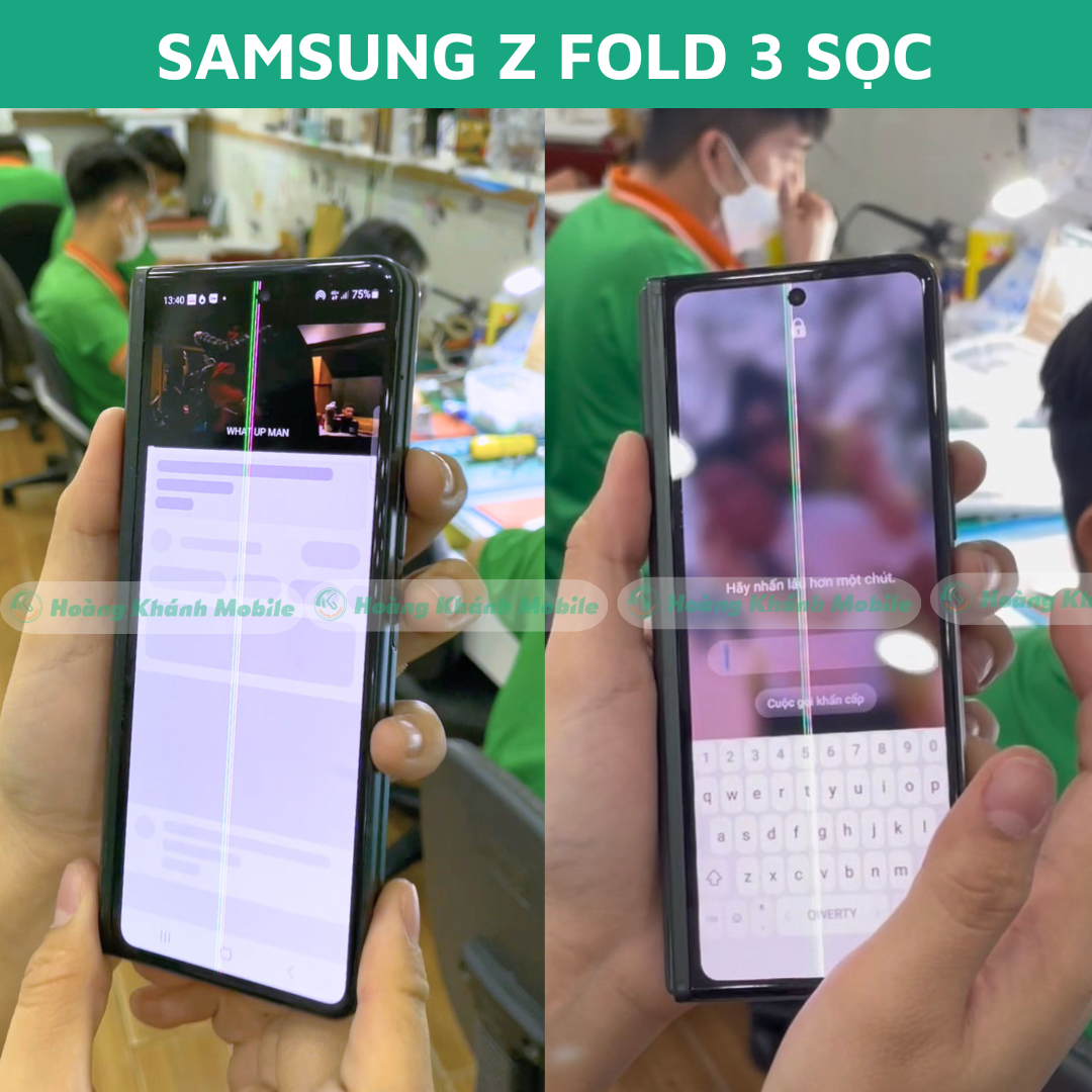 Lỗi Màn Hình Z Fold 3 | Khắc Phục Lỗi Sọc Màn, Chảy Mực, Mất Hiển Thị ...